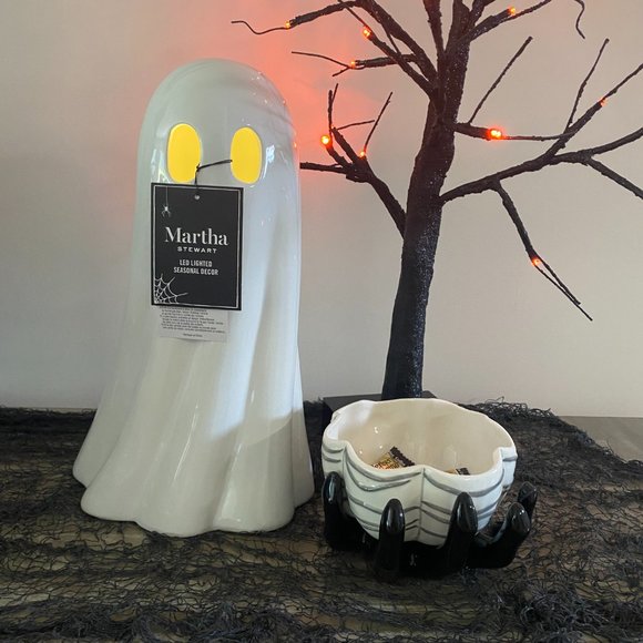 Martha Stewart | Holiday | Martha Stewart Ceramic Led Light Up Spooky ...